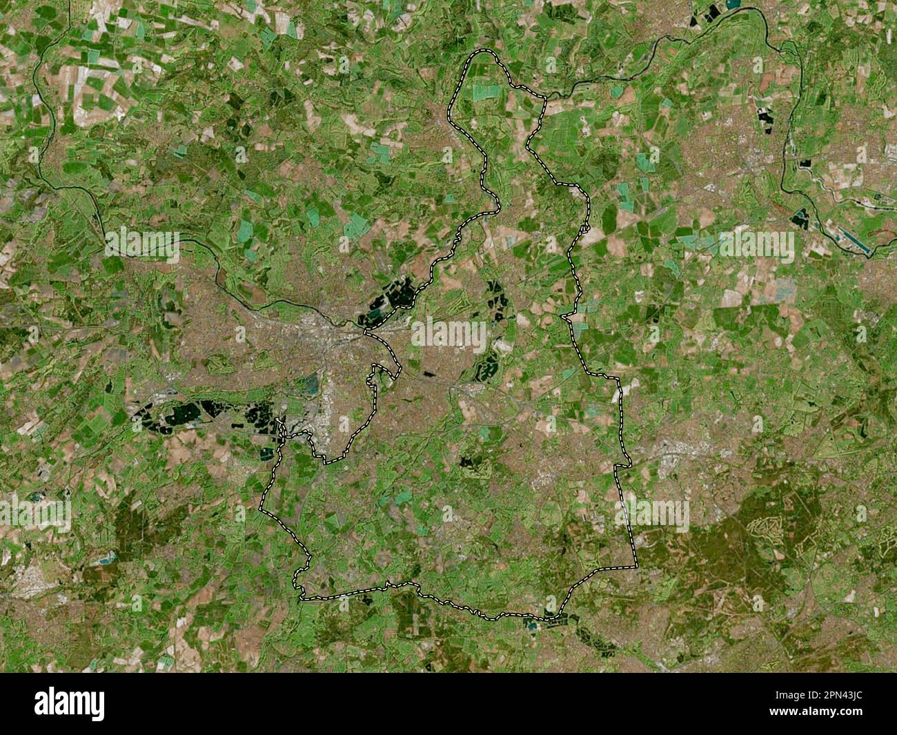 Satellite map england hi-res stock photography and images - Alamy