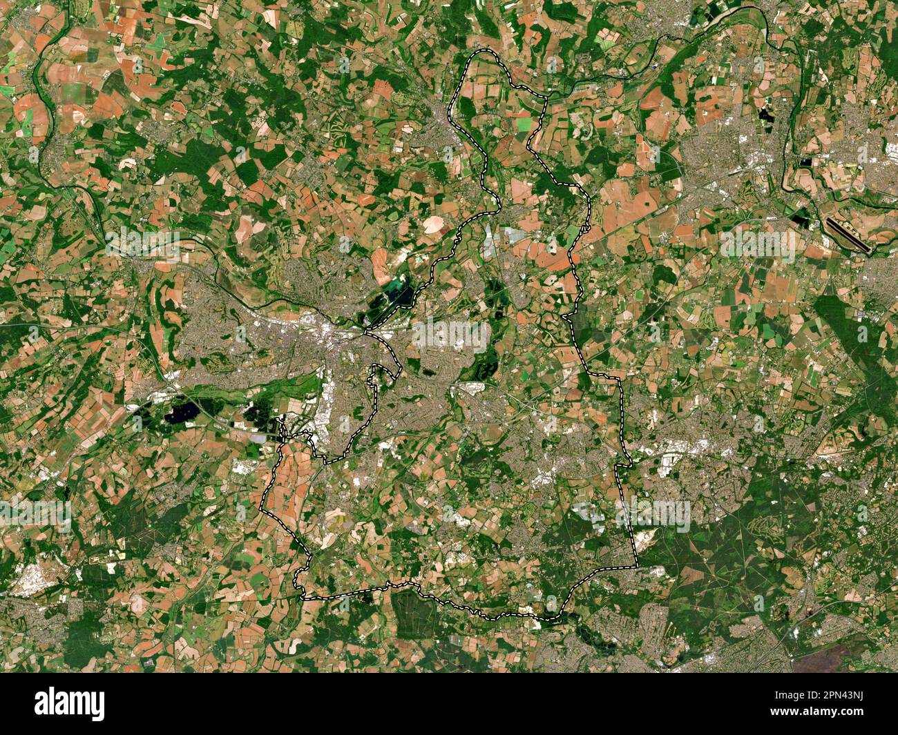 Wokingham, unitary authority of England - Great Britain. Low resolution ...