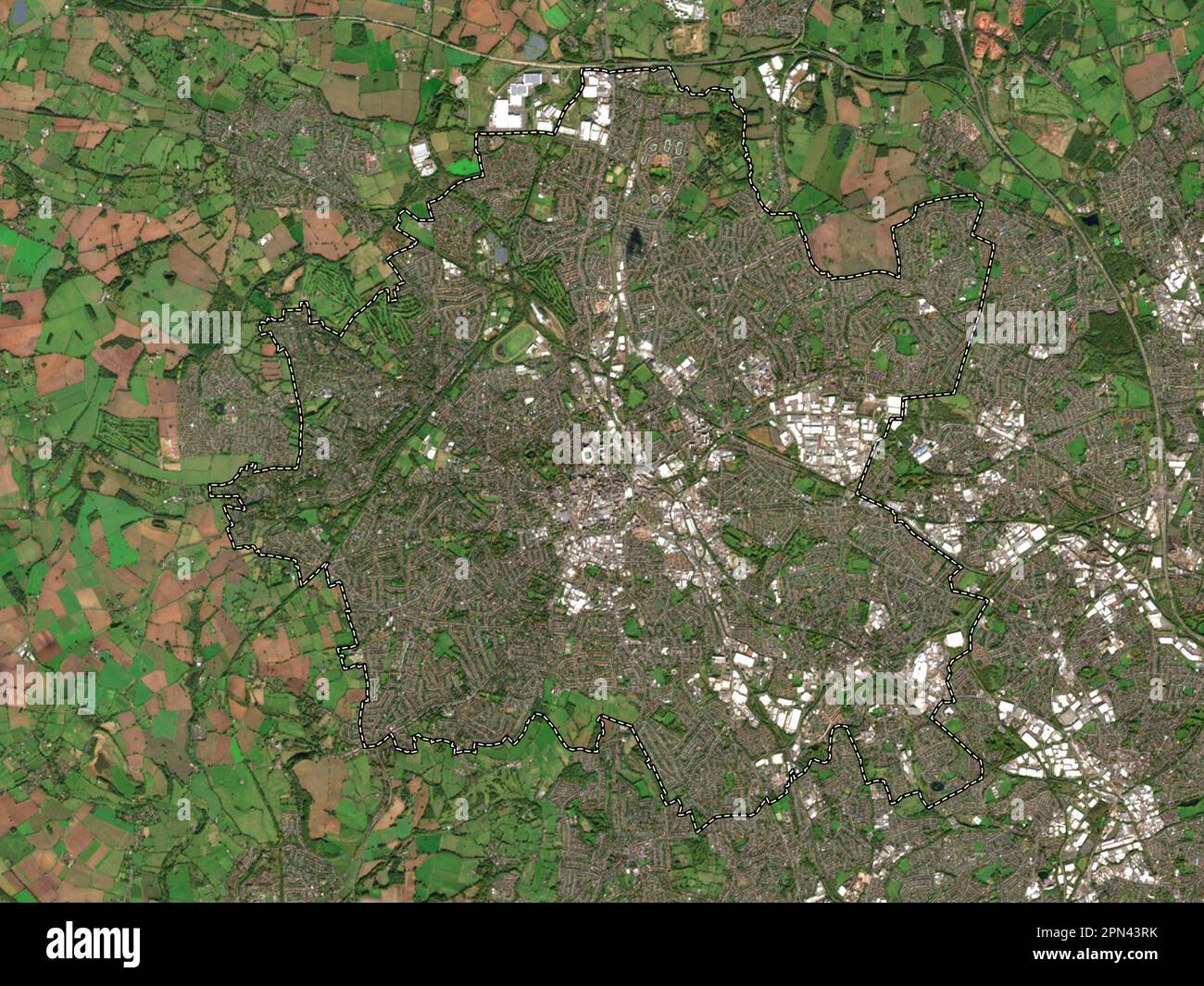 Wolverhampton, unitary authority of England - Great Britain. Low ...