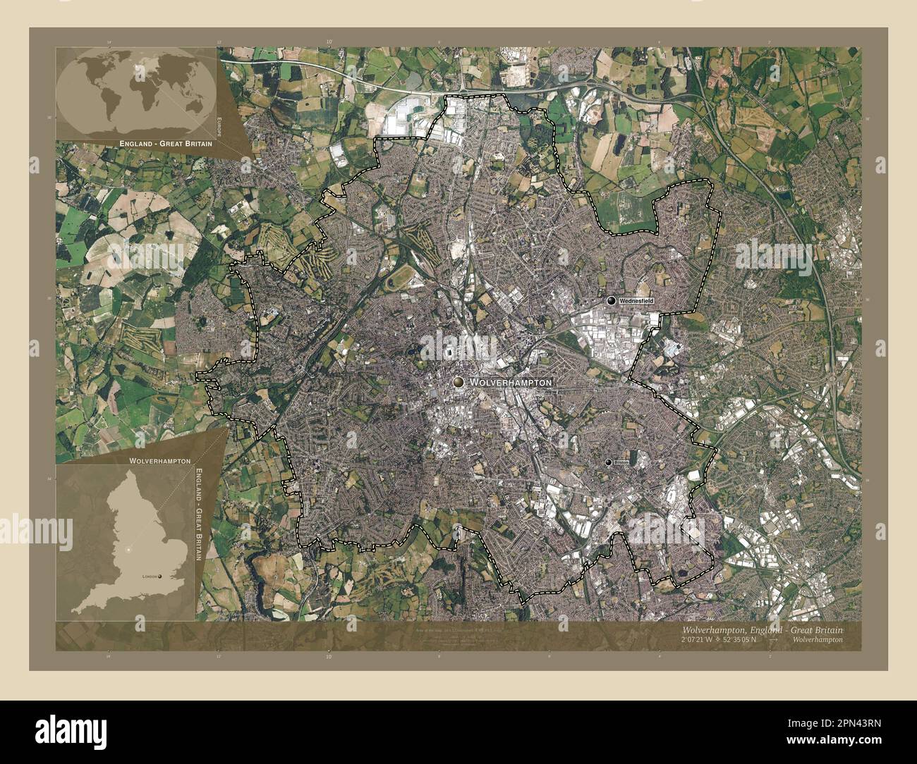 Wolverhampton, unitary authority of England - Great Britain. High ...