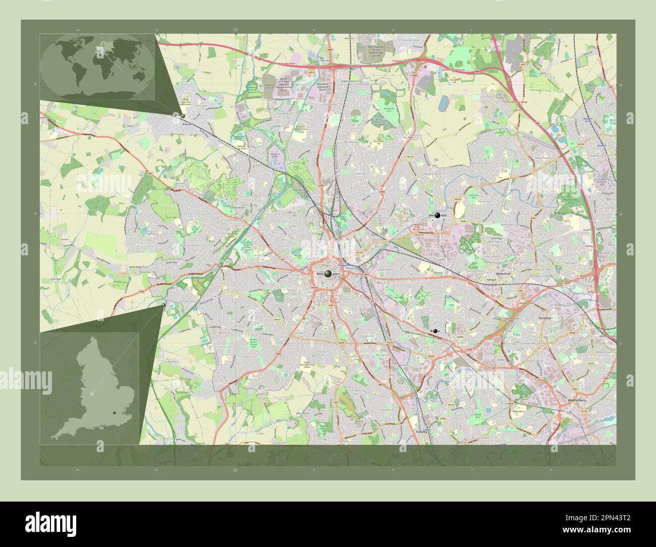 Wolverhampton, unitary authority of England - Great Britain. Open ...