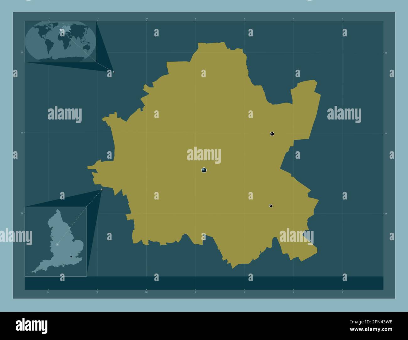 Wolverhampton, unitary authority of England - Great Britain. Solid ...