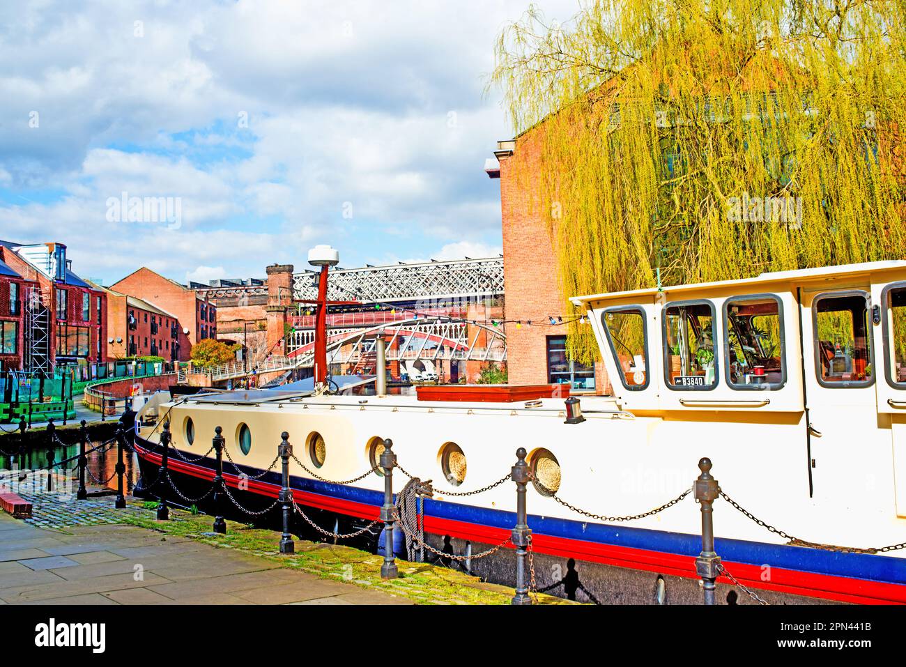 Canal Boat, The Wharf, Castlefield, Manchester, Lancashire, England ...