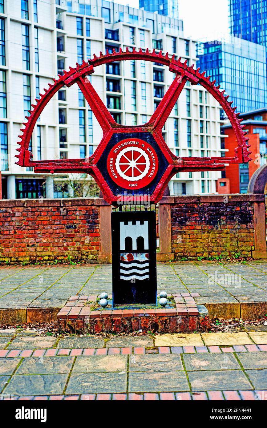 Grocers Warehouse Wheel, castle street, Manchester, Lancashire, England ...