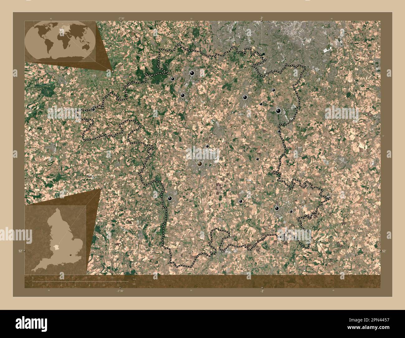Worcestershire, administrative county of England - Great Britain. Low ...