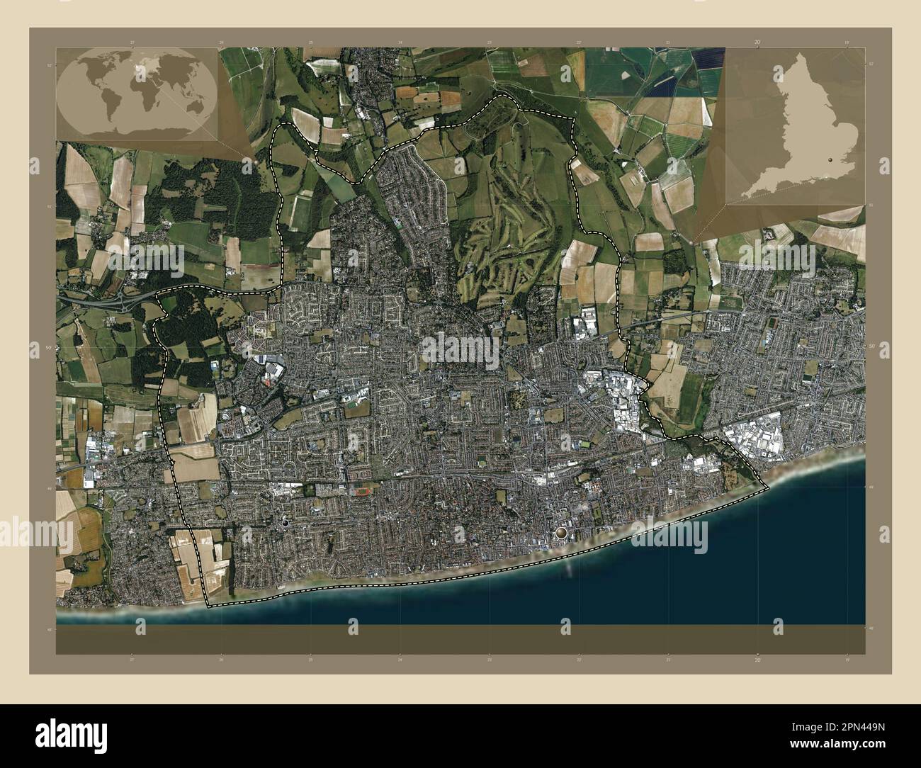 Worthing, non metropolitan district of England - Great Britain. High ...