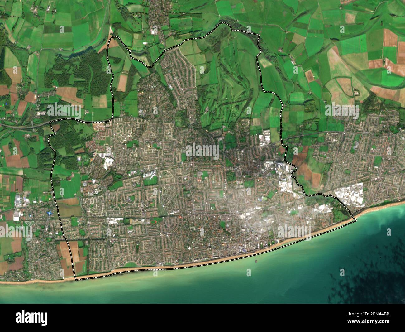 Worthing, non metropolitan district of England - Great Britain. Low ...