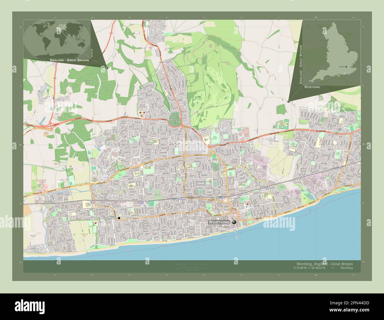 Worthing, non metropolitan district of England - Great Britain. Open ...