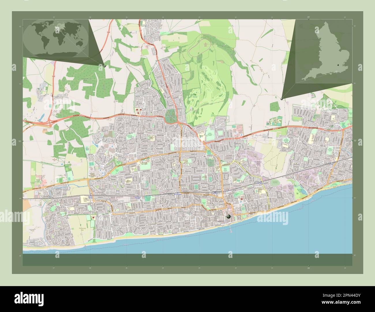 Worthing, non metropolitan district of England - Great Britain. Open ...