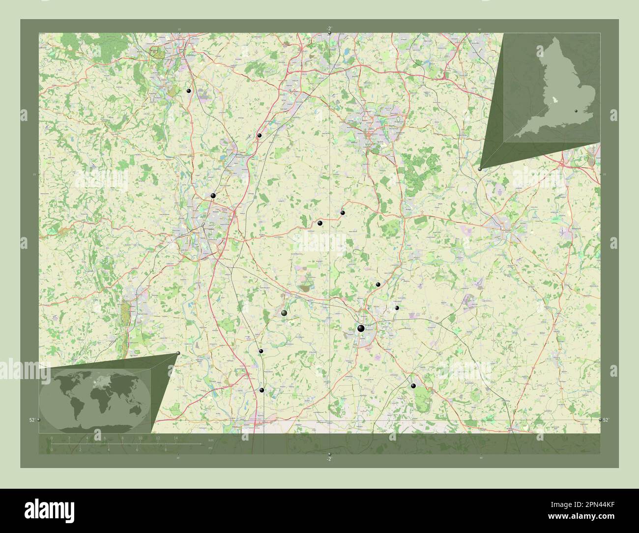 Map of evesham hi-res stock photography and images - Alamy