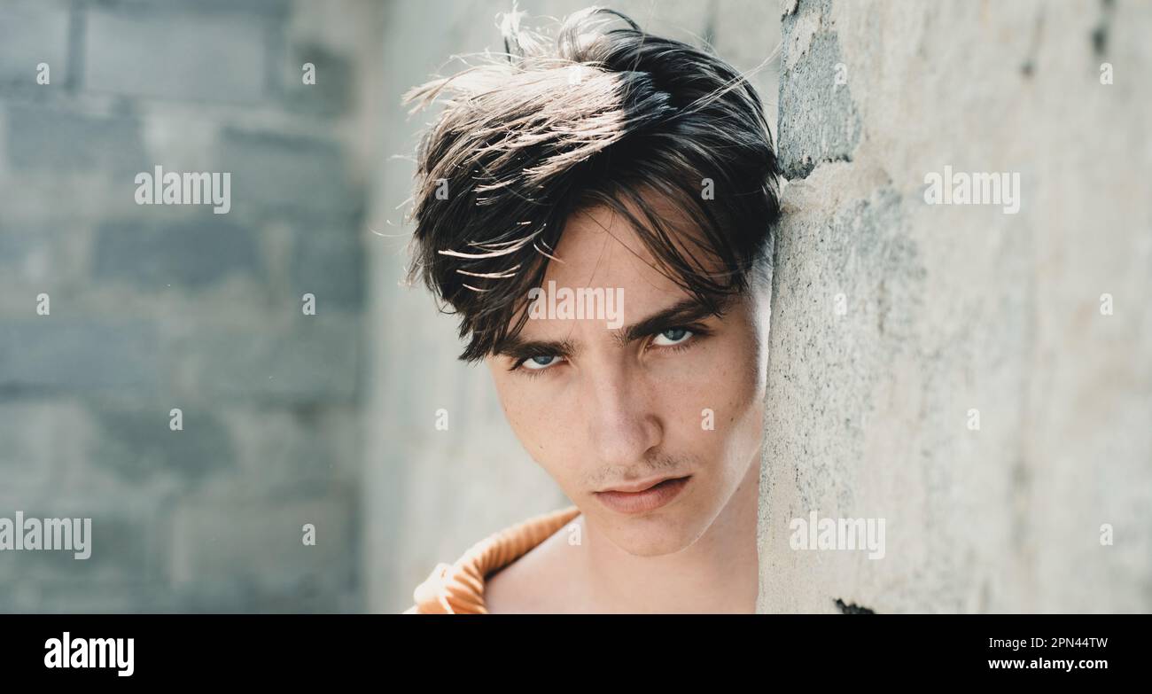 Emotionless male face hi-res stock photography and images - Alamy