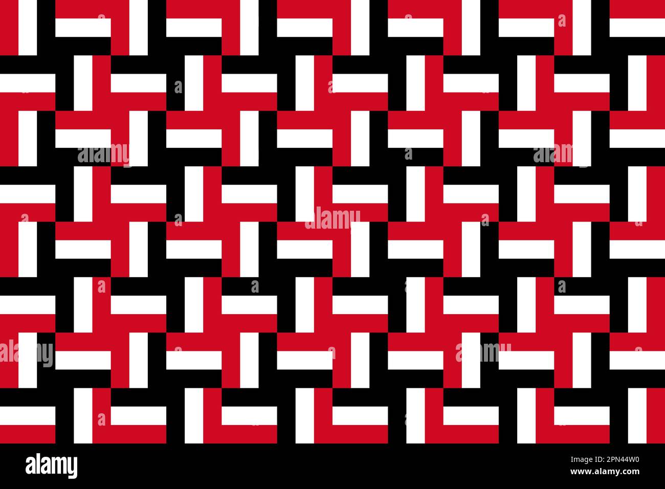 Geometric pattern in the colors of the national flag of Yemen. The ...