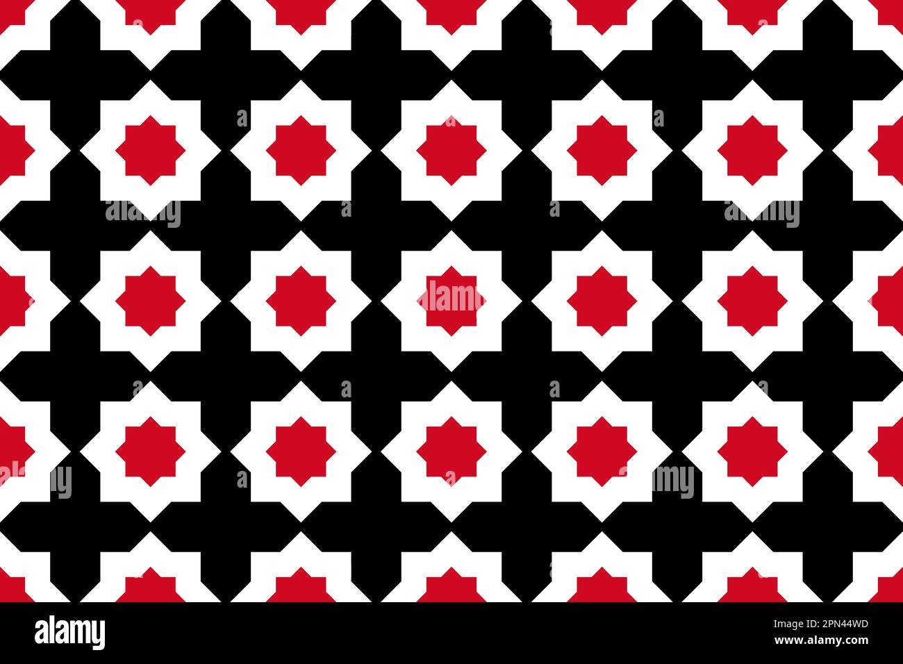 Geometric pattern in the colors of the national flag of Yemen. The ...