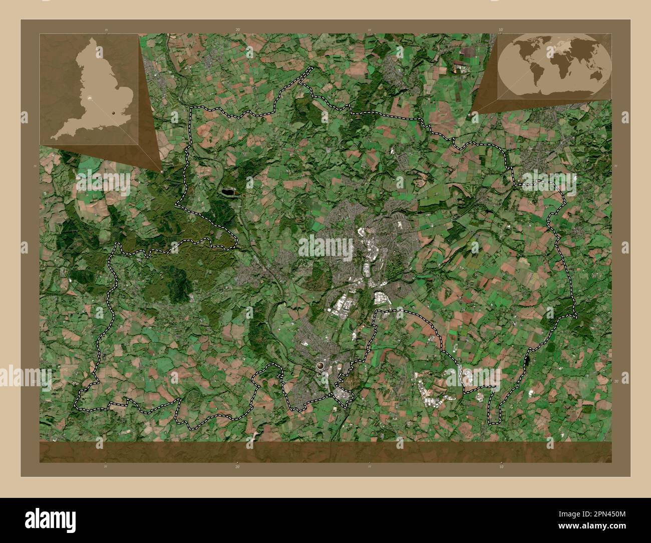 Wyre Forest, non metropolitan district of England - Great Britain. Low ...