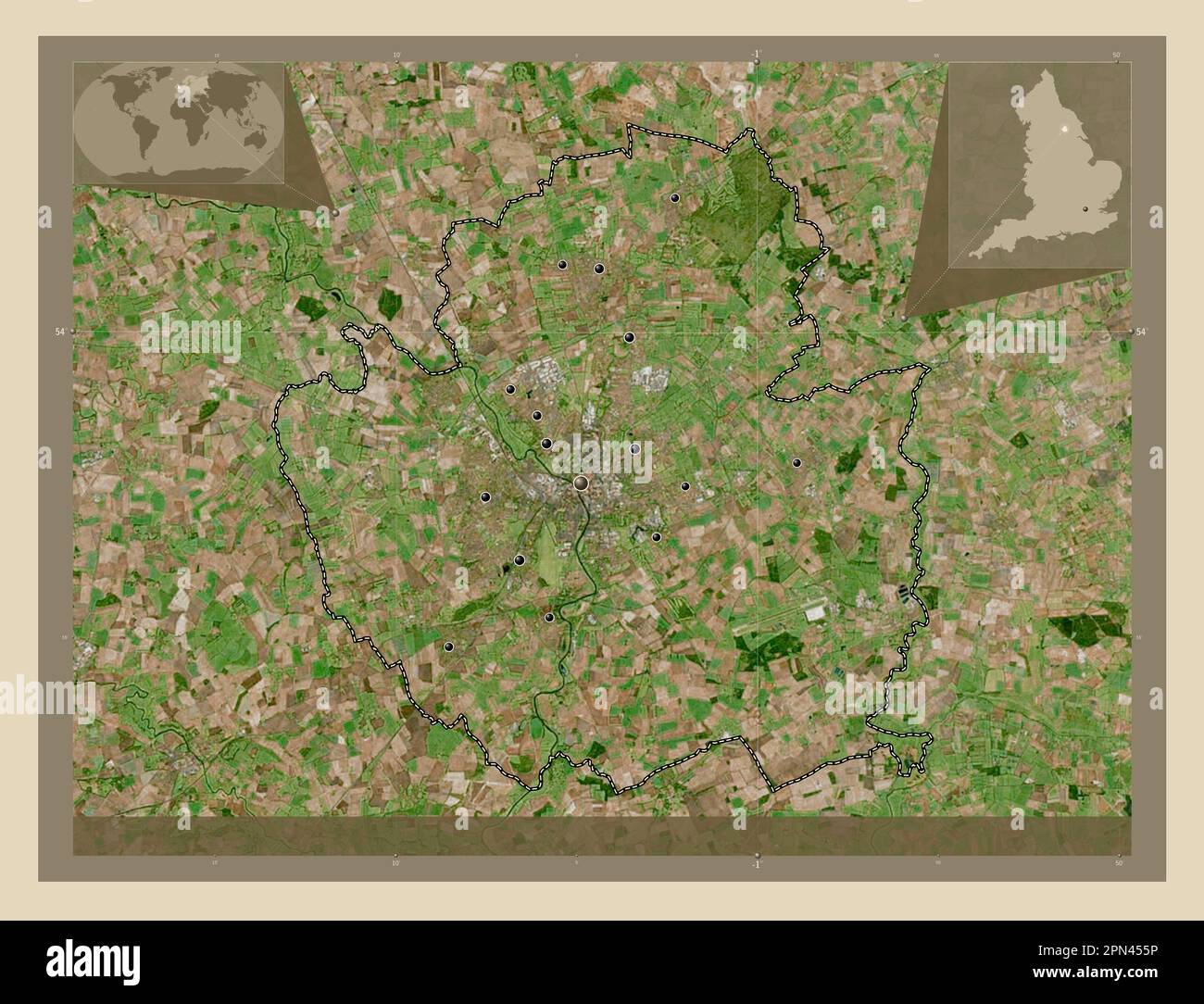 York, unitary authority of England - Great Britain. High resolution ...