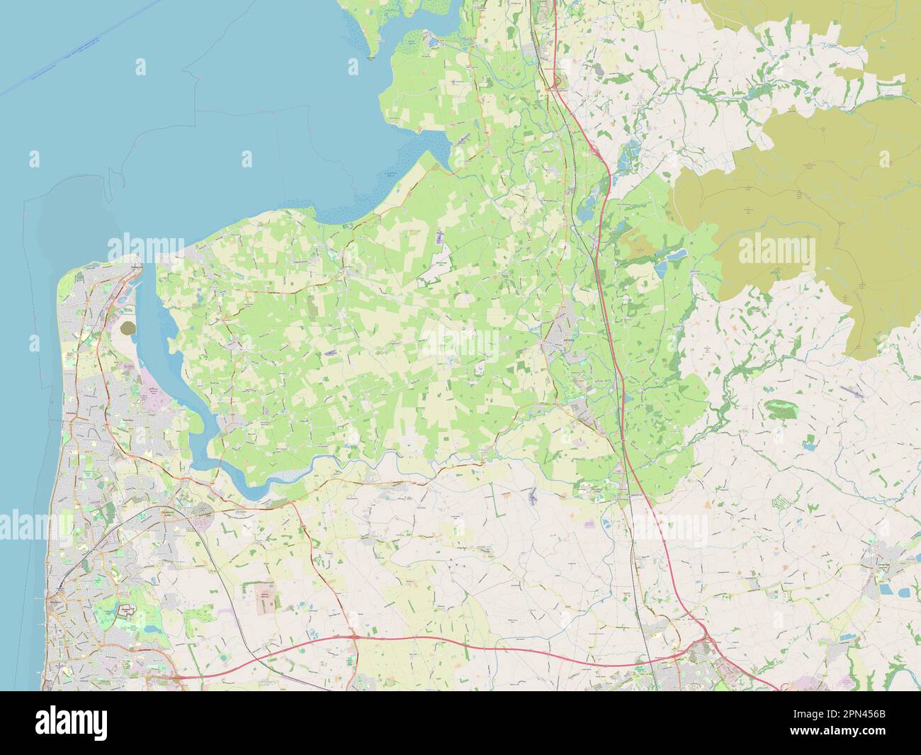 Wyre, non metropolitan district of England - Great Britain. Open Street ...
