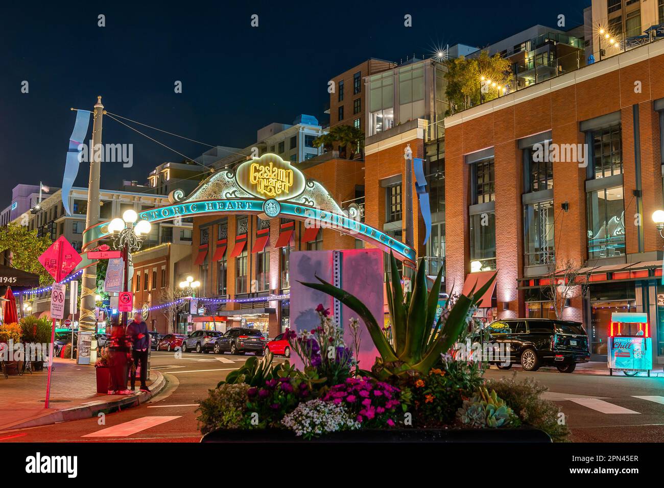 The Gaslamp Quarter Stock Photo - Alamy