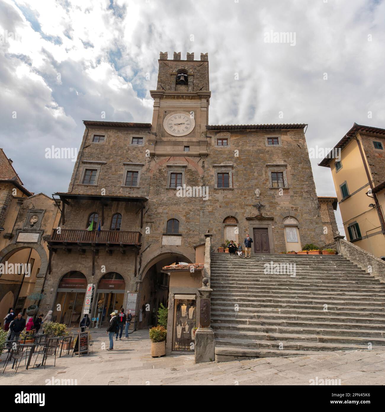 Piazza della repubblica cortona hi-res stock photography and images - Alamy