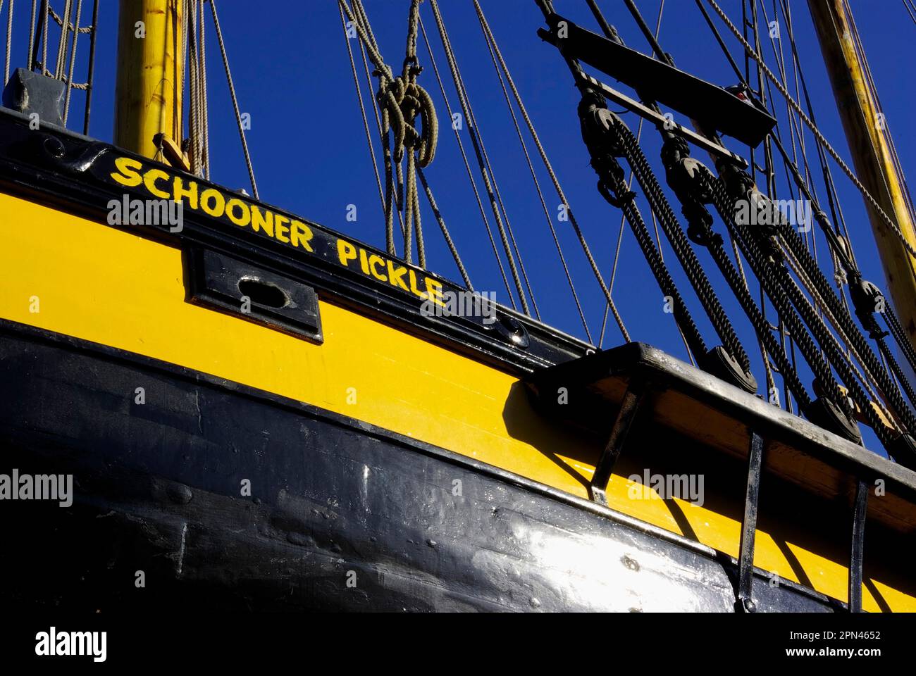 Schooner, Pickle, Amlwch Harbour, Anglesey, North Wales, Great Britain ...