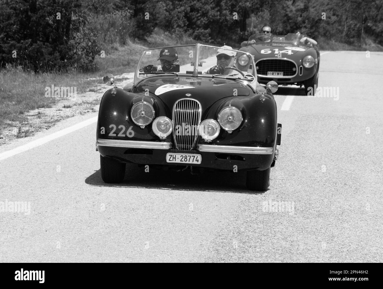 1950s racing car dashboard Black and White Stock Photos & Images - Alamy