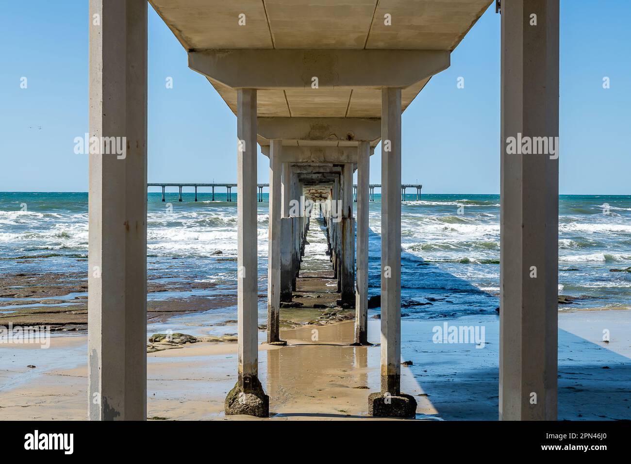 The Ocean Beach Pier Stock Photo - Alamy