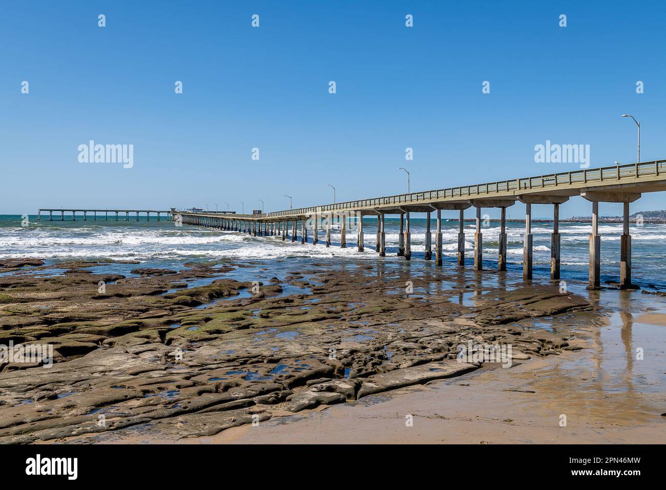 The Ocean Beach Pier Stock Photo - Alamy
