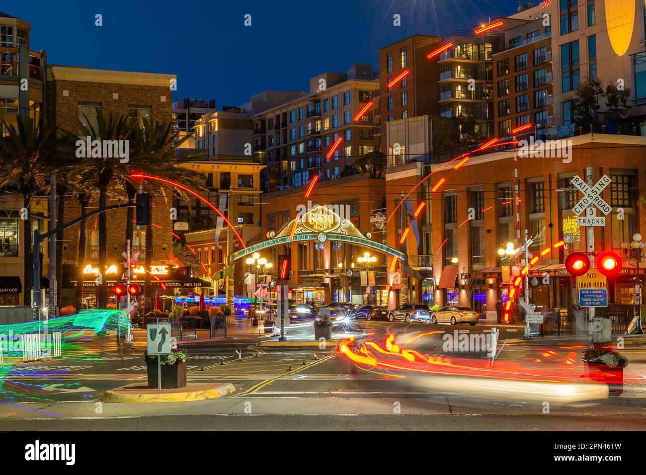 The Gaslamp Quarter Stock Photo - Alamy