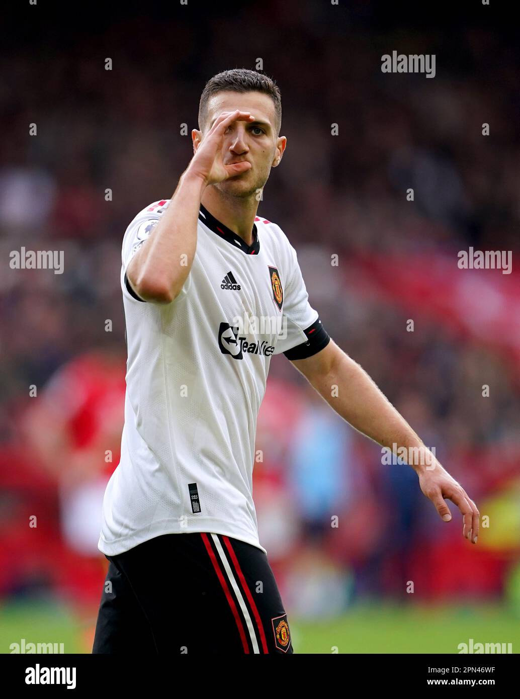 Manchester United's Diogo Dalot celebrates scoring their side's second ...