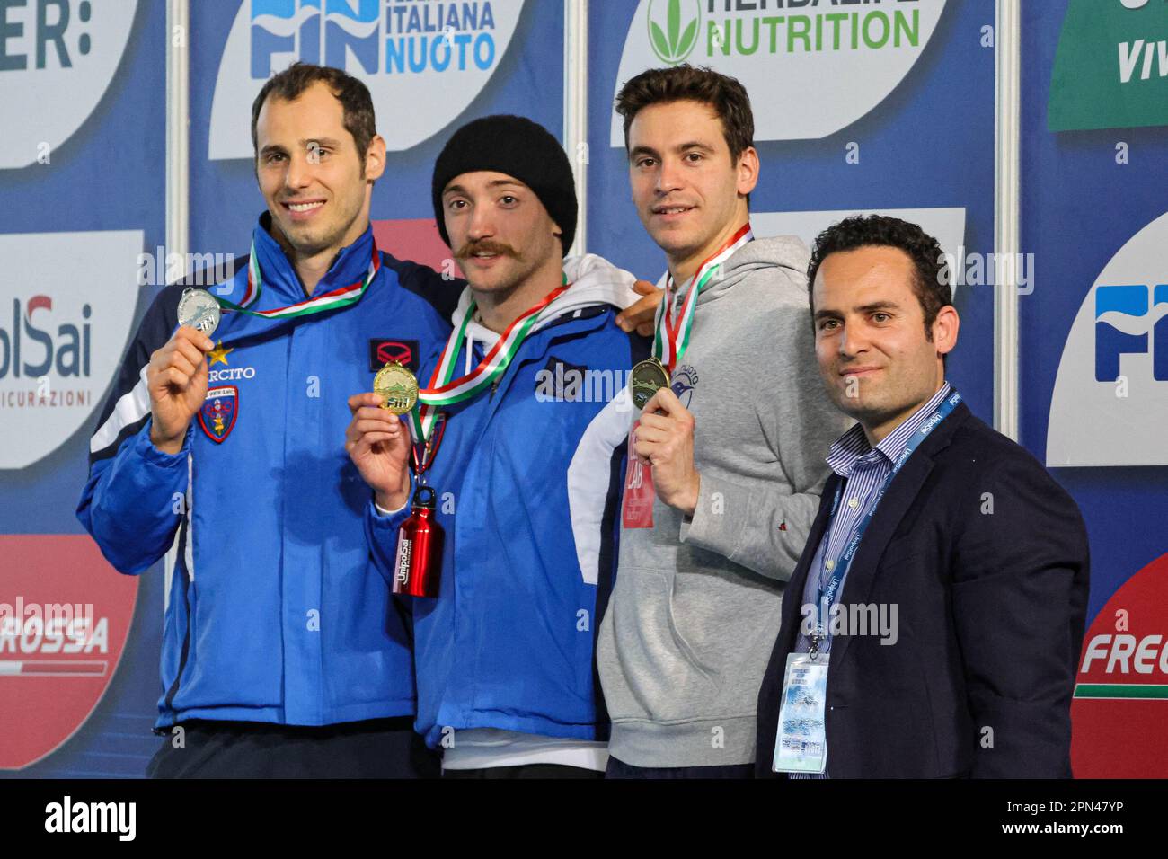 April 16, 2023, Riccione, Italy: Burdisso Federico and Codia Piero ...