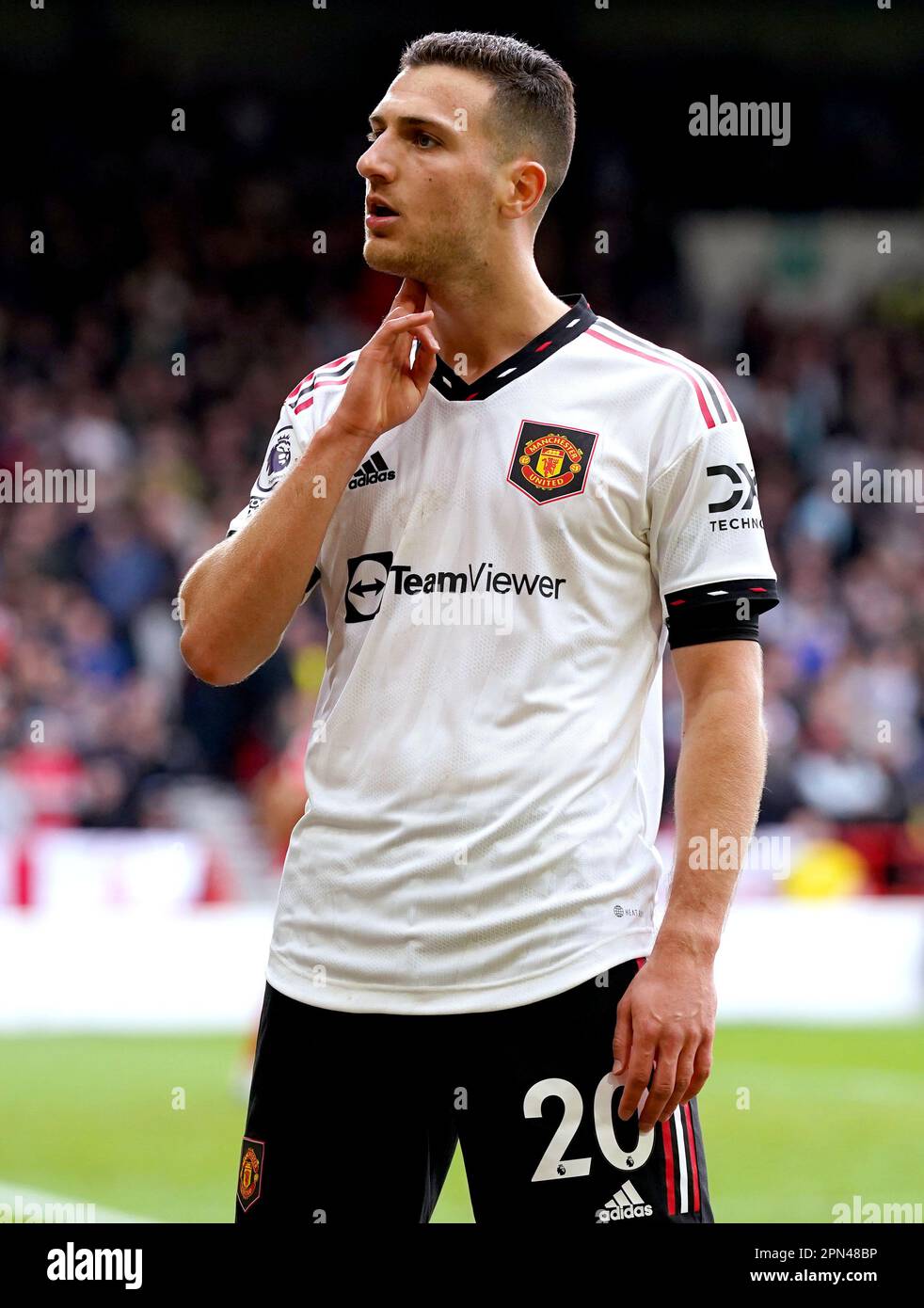 Manchester United's Diogo Dalot celebrates scoring their side's second ...