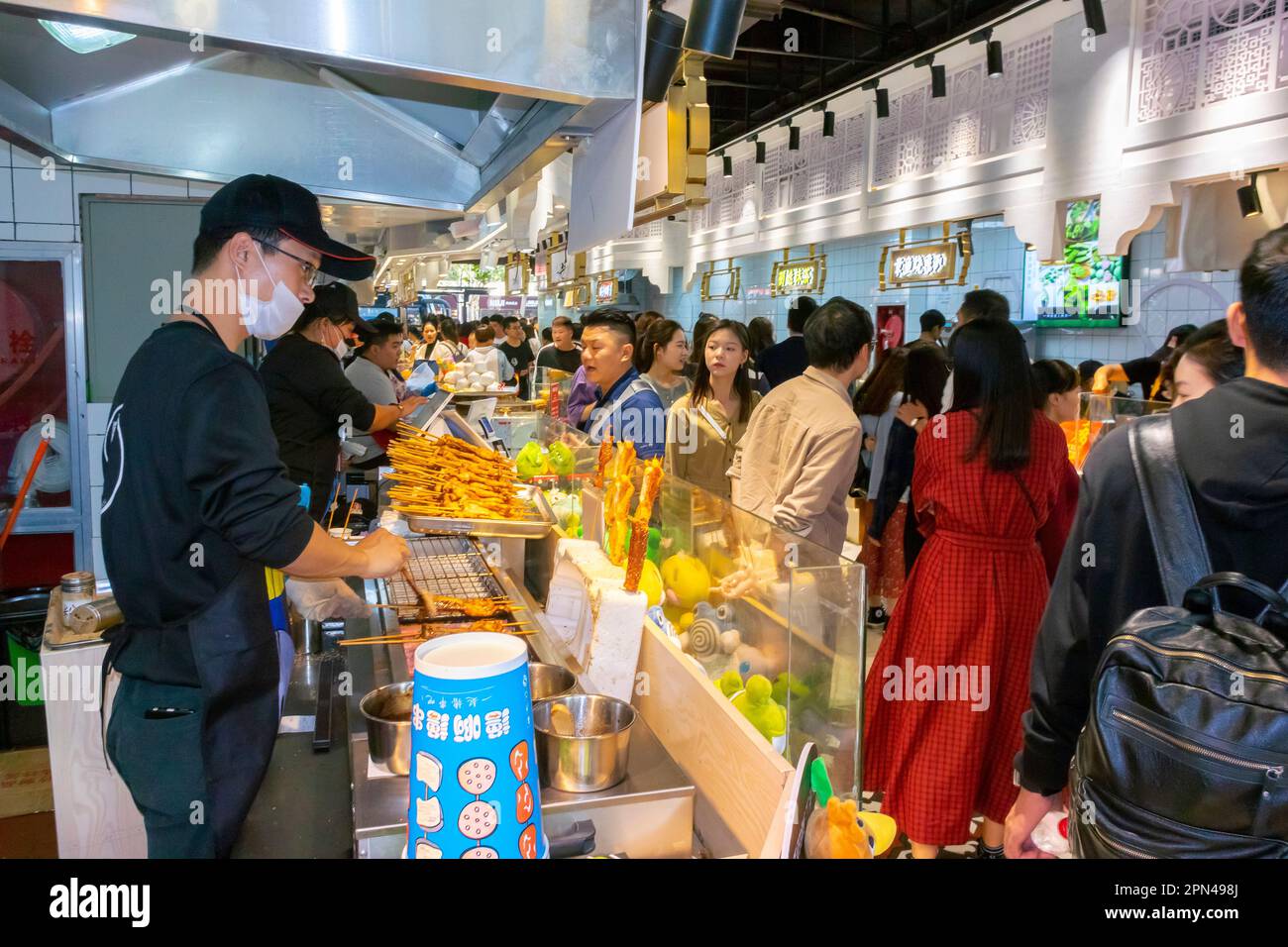 Hangzhou, China, Crowd People, Chinese Restaurants, Night, Chinese ...