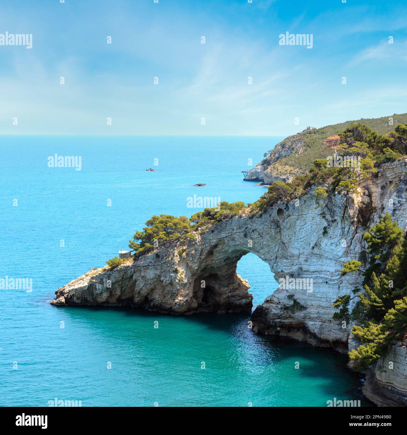 Summer Architello (Arch) of San Felice on the Gargano peninsula in ...