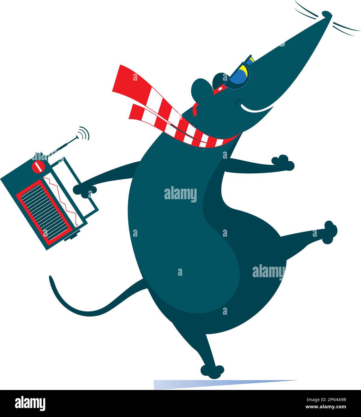 Broadcast with the mouse Stock Vector Images - Alamy