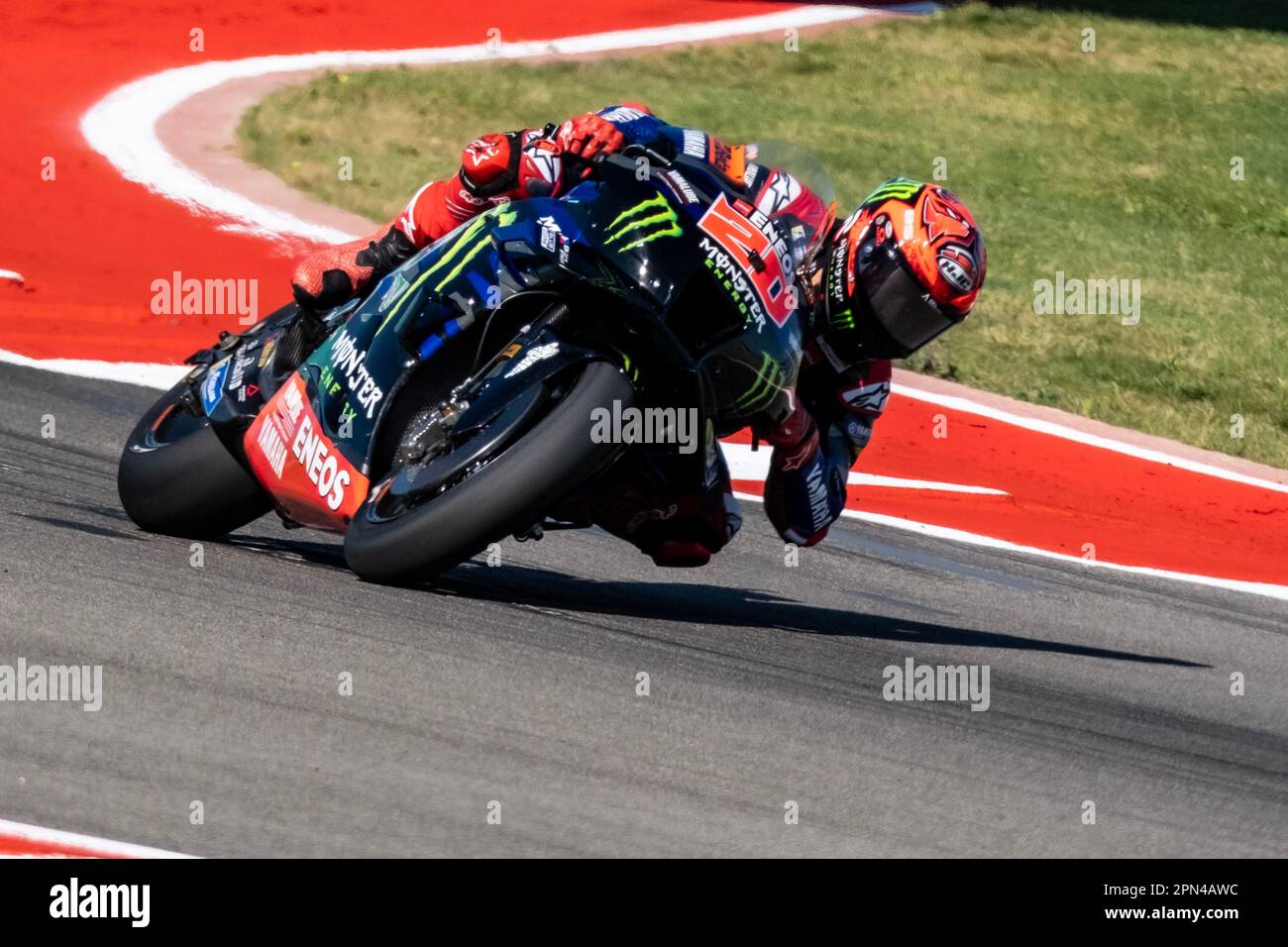 Texas, USA. 16th Apr, 2023. Morning warmups as Fabio Quartararo #20 ...