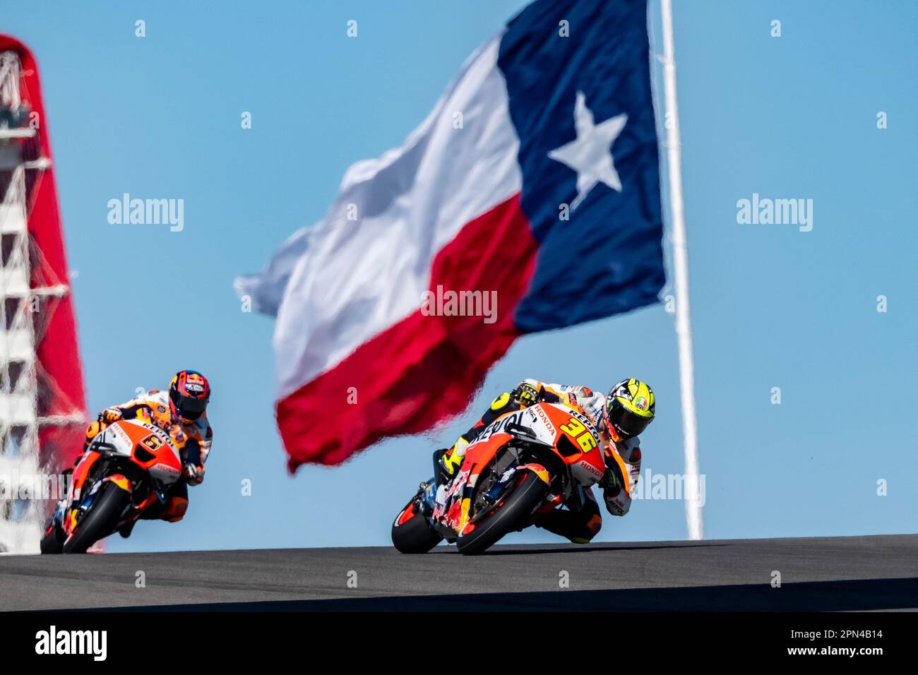 Texas, USA. 16th Apr, 2023. Morning warmups as Joan Mir #36 with Repsol ...