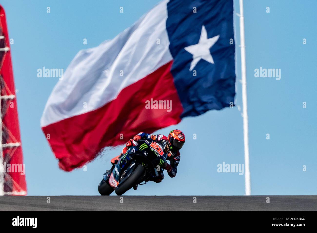 Texas, USA. 16th Apr, 2023. Morning warmups as Fabio Quartararo #20 ...