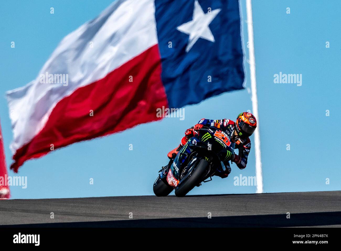 Texas, USA. 16th Apr, 2023. Morning warmups as Fabio Quartararo #20 ...