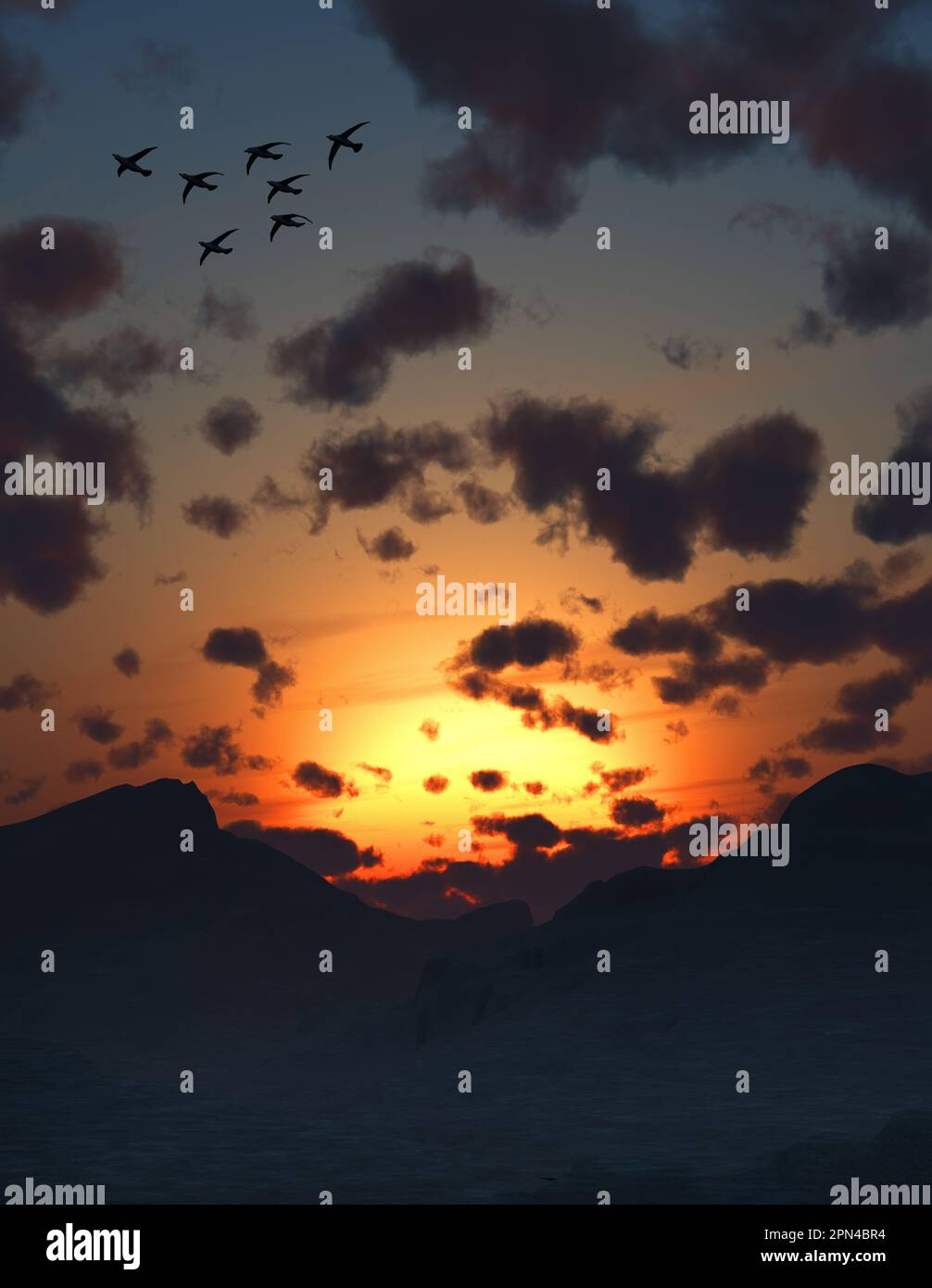 Warm suset colors hi-res stock photography and images - Alamy