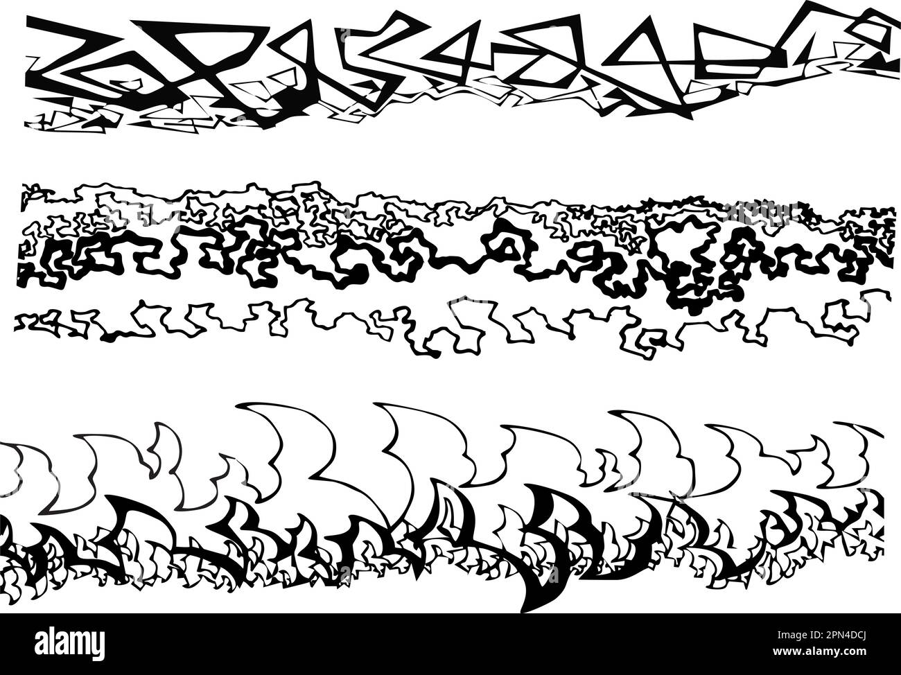 Calligraphy abstract line background set for design. Calligraphy ...