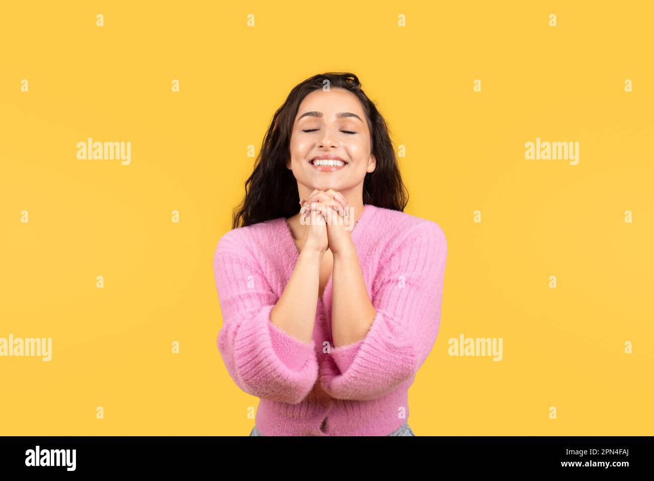 Hand gesture of prayer hi-res stock photography and images - Alamy