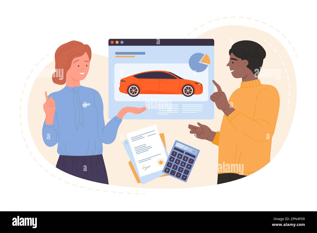 Young black man buying car Cut Out Stock Images & Pictures - Alamy