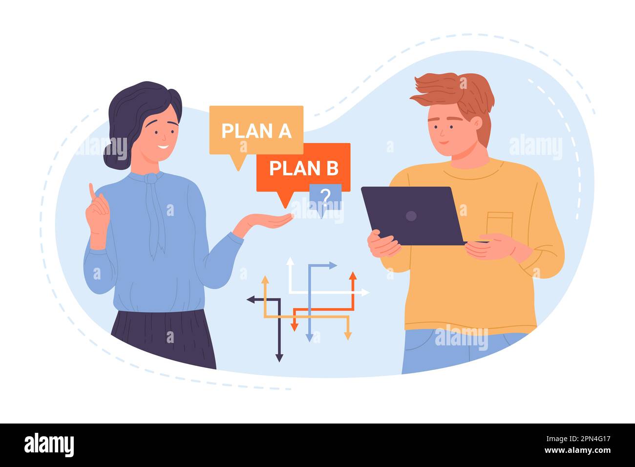 Emergency plan cartoon hi-res stock photography and images - Alamy