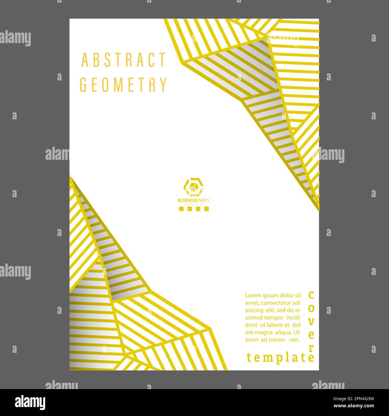 The idea of abstract geometry. Template for creative design of a cover ...