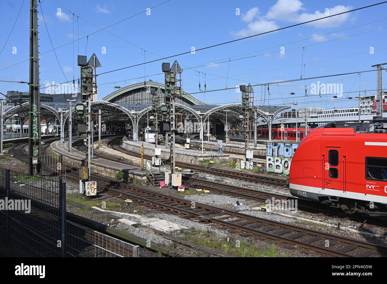 Cologne, Germany. 09th Apr, 2023. A railcar of the SPNV local rail ...