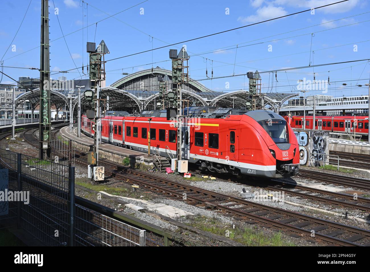 Cologne, Germany. 09th Apr, 2023. A railcar of the SPNV local rail ...