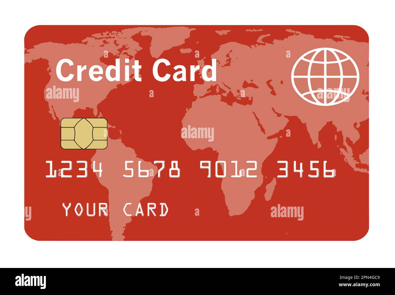Here is a generic, mock, credit card or debit card that is realistic in ...