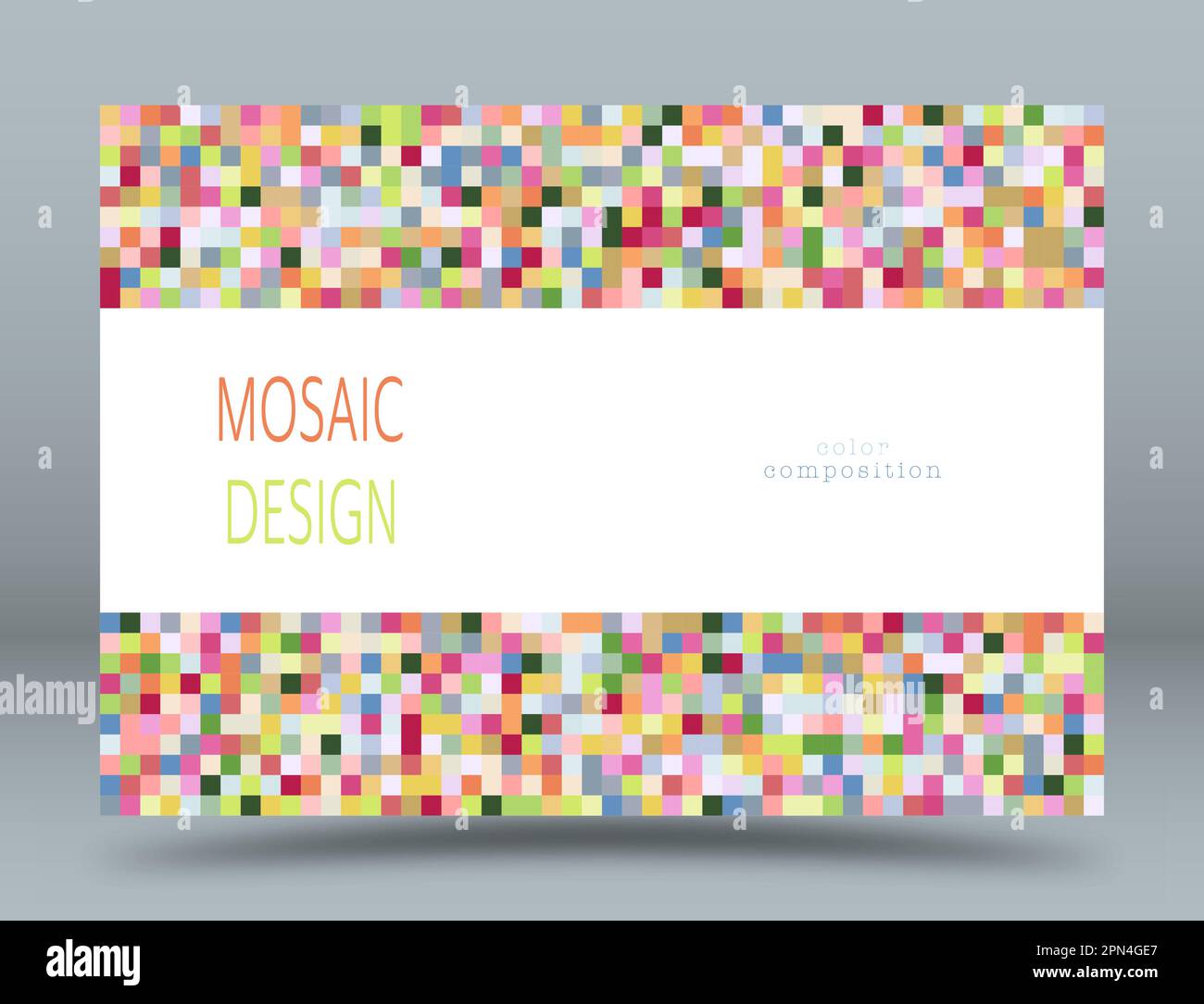 A template of colored pixels for the background, cover, screensaver ...