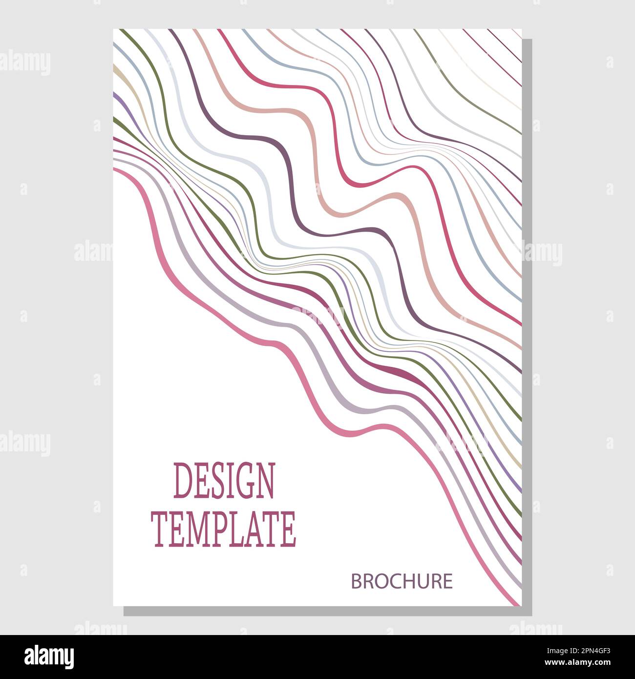 Abstract wave. Template for creative ideas for the design of title ...