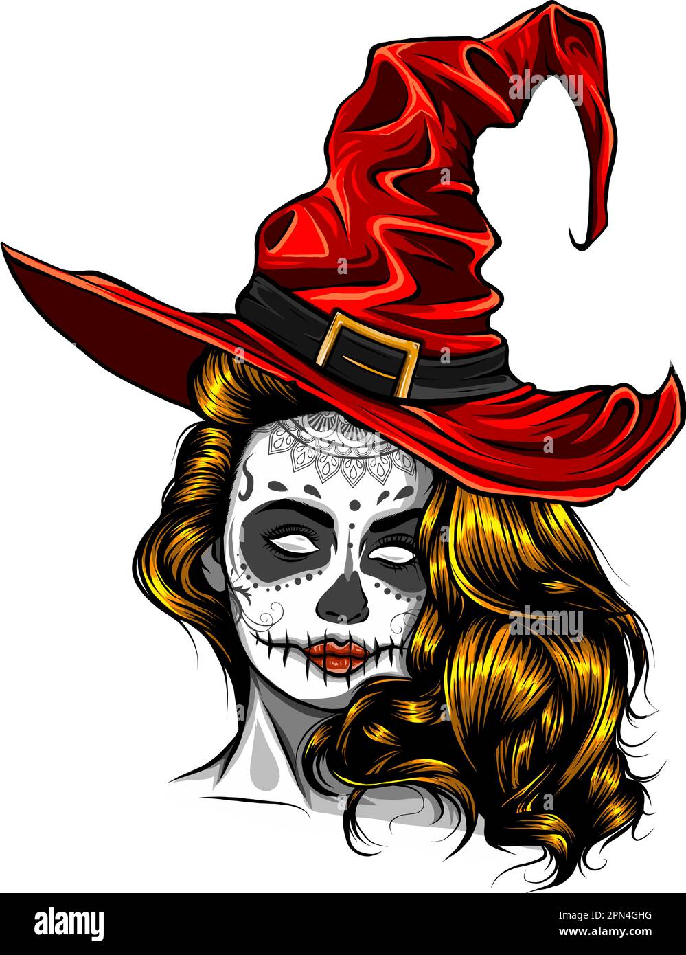 Woman freckles illustration Stock Vector Images - Alamy