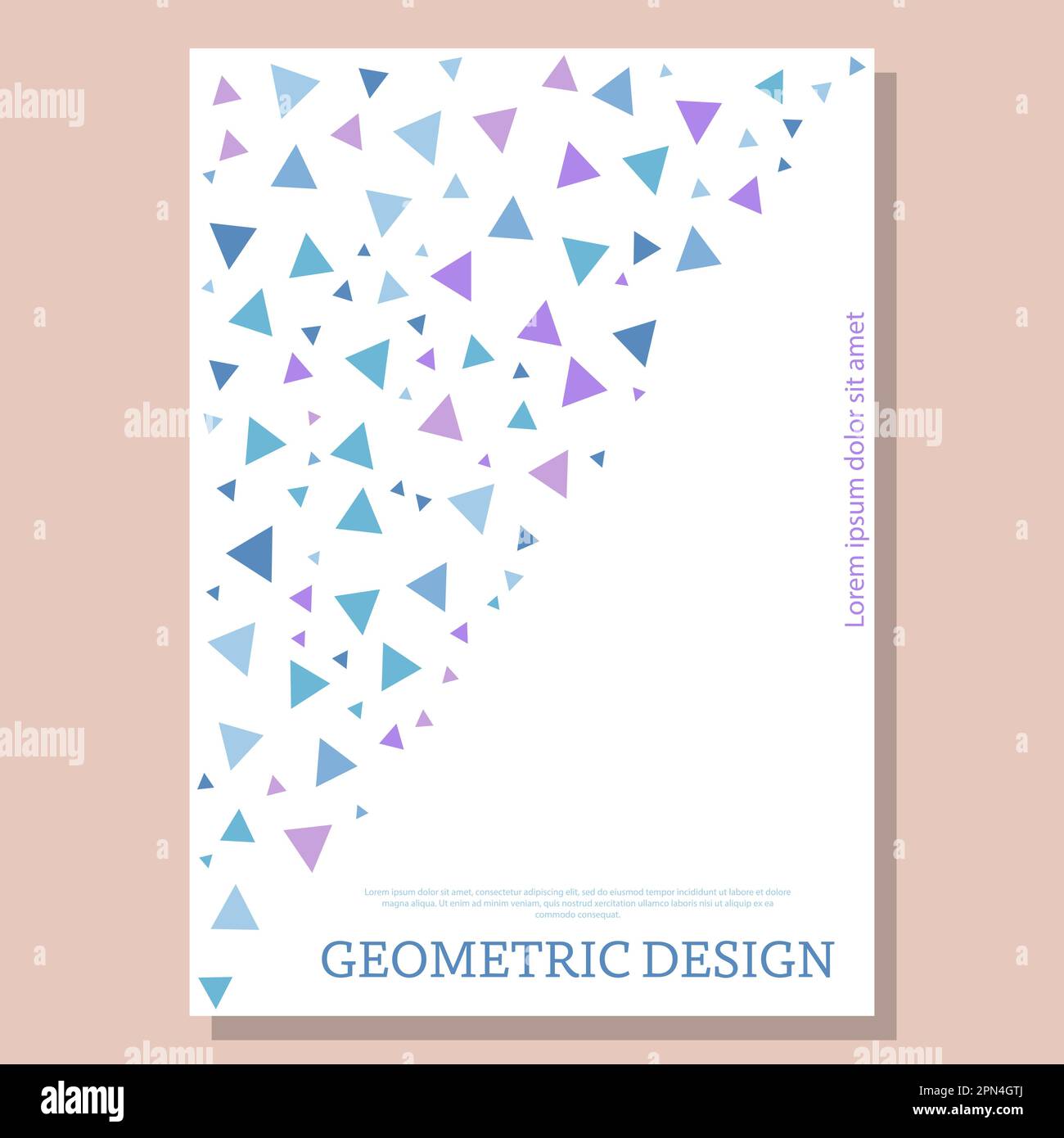 Geometric design of colored triangles. Layout for the design of the ...